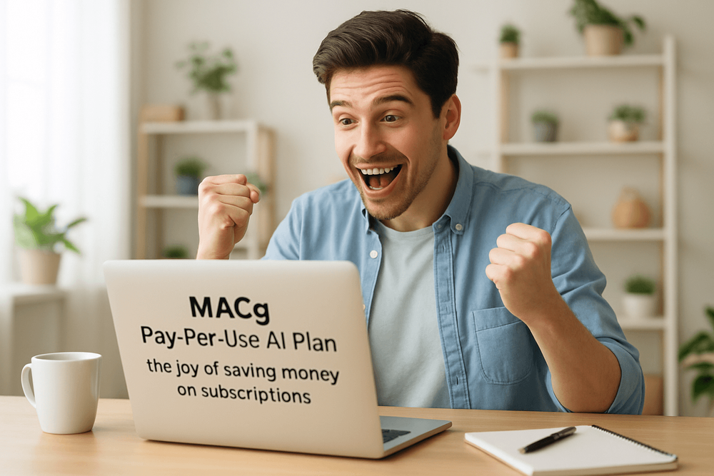 MACg's Pay-Per-Use AI Plan for Freelancers and Researchers